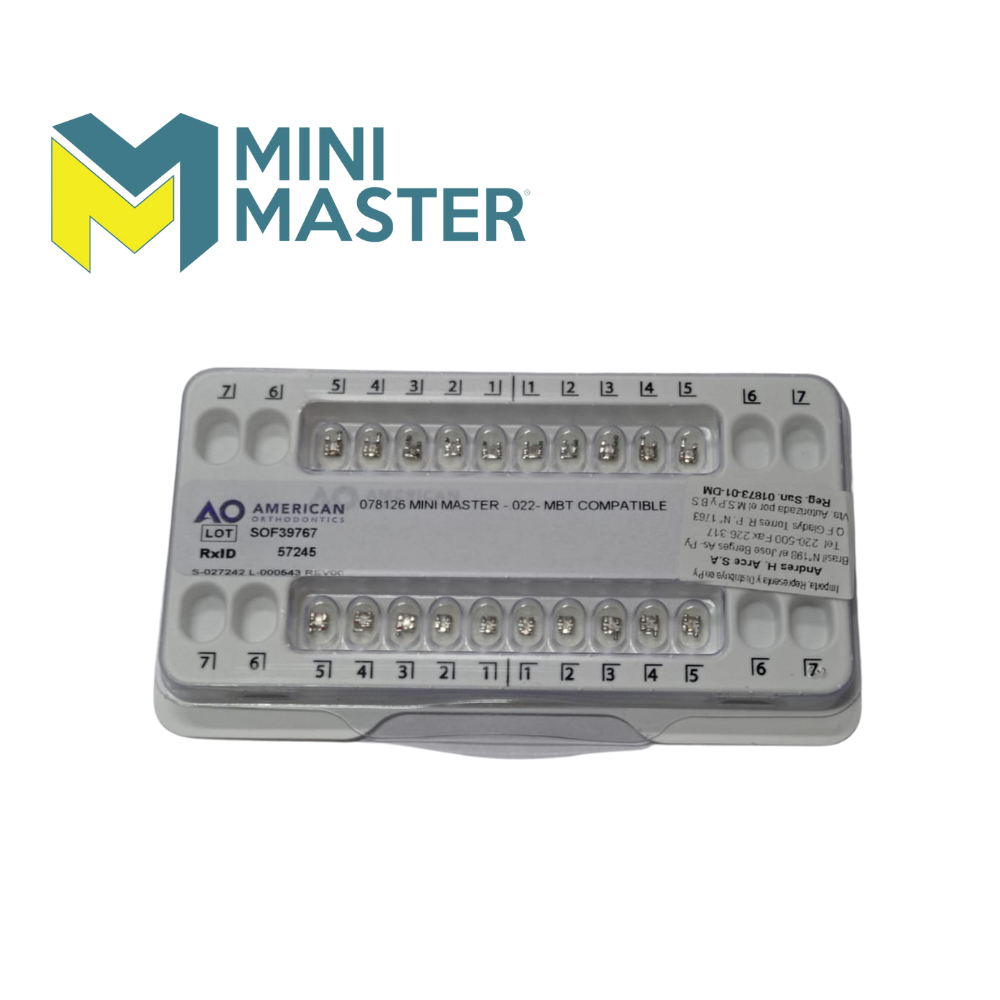 JUEGO DE BRACKET METALICO / MINI MASTER MBT SLOT 022 | ANDRES H. ARCE S.A