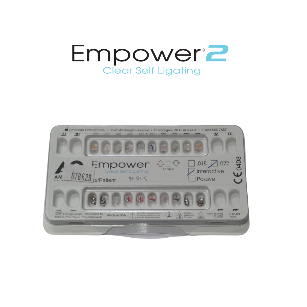 JUEGO DE BRACKET ESTETICO/EMPOWER MBT CLEAR+METAL. SLOT 022 INTERACTIVO ...