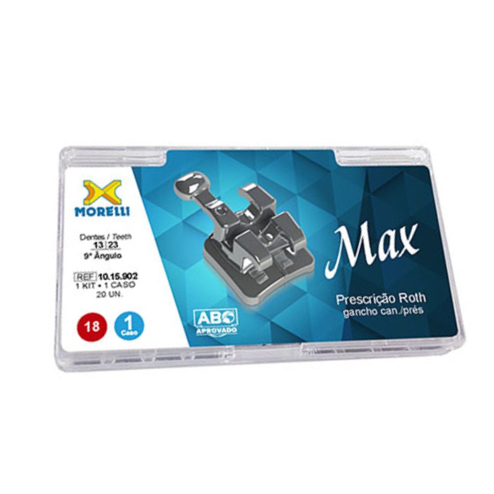 Kit Bracket Roth Max .018″ Can. 9° Ang. Gancho Can./Pres 10.15.902 ...