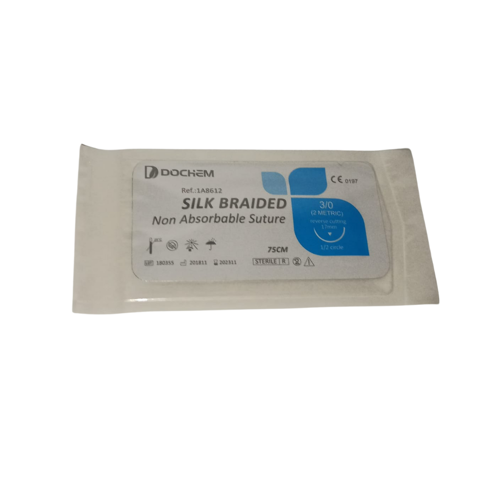 HILO DE SEDA 3/0 CON AGUJA | ANDRES H. ARCE S.A