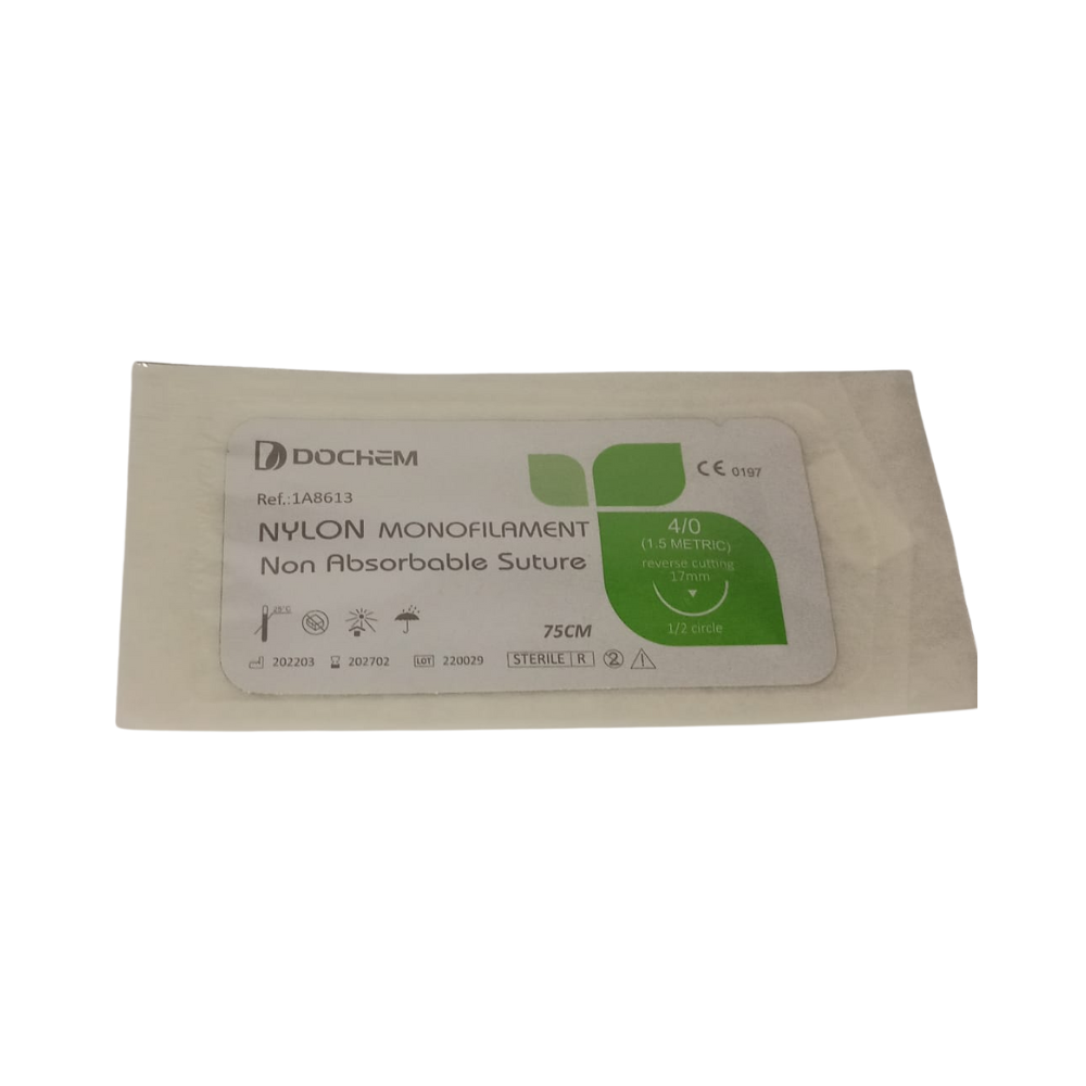 HILO DE NYLON 4/0 CON AGUJA | ANDRES H. ARCE S.A